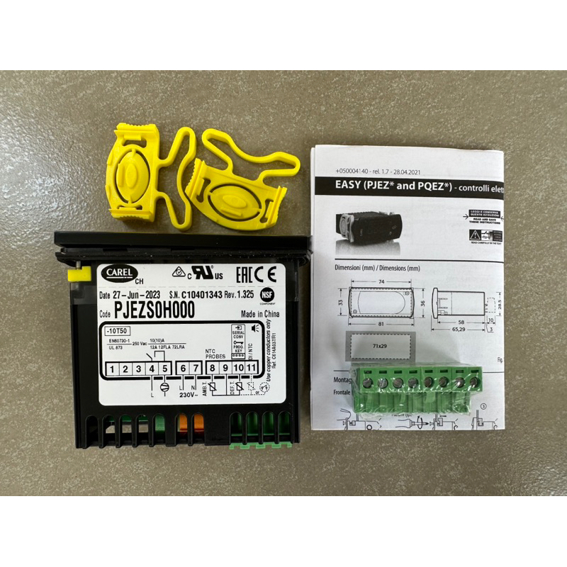 Carel รุ่น PJEZS0H000 1รีเลย์,Digital Thermostat,Carel easy ,ตัวควบคุม ...