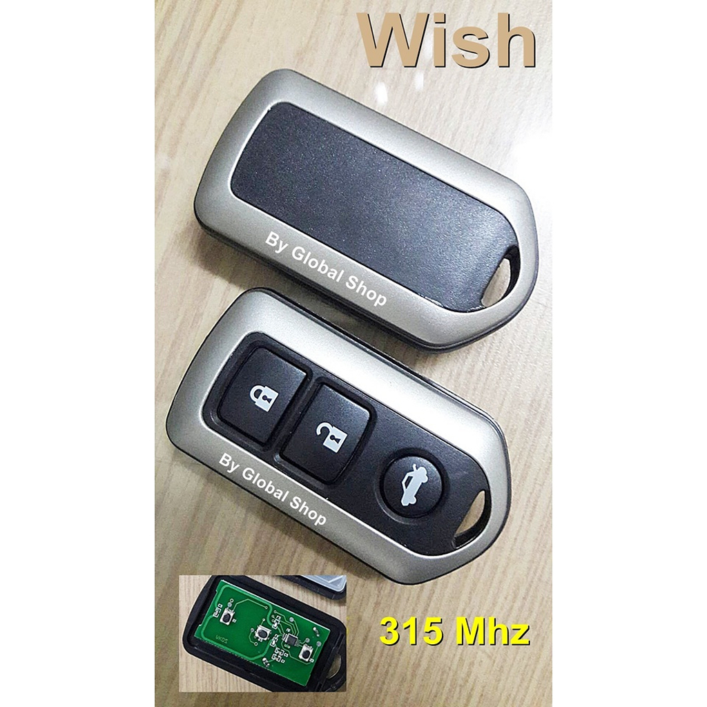 รีโมท Toyota Wish / Camry โตโยต้า พร้อม รีโมท ใช้ได้กับรุ่น 2 และ 3 ...
