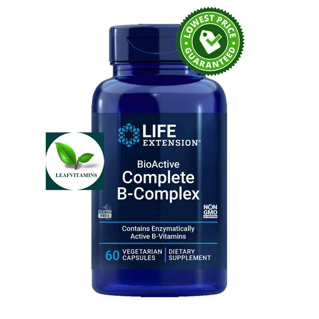Life Extension BioActive Complete B-Complex / 60 vegetarian capsules ...