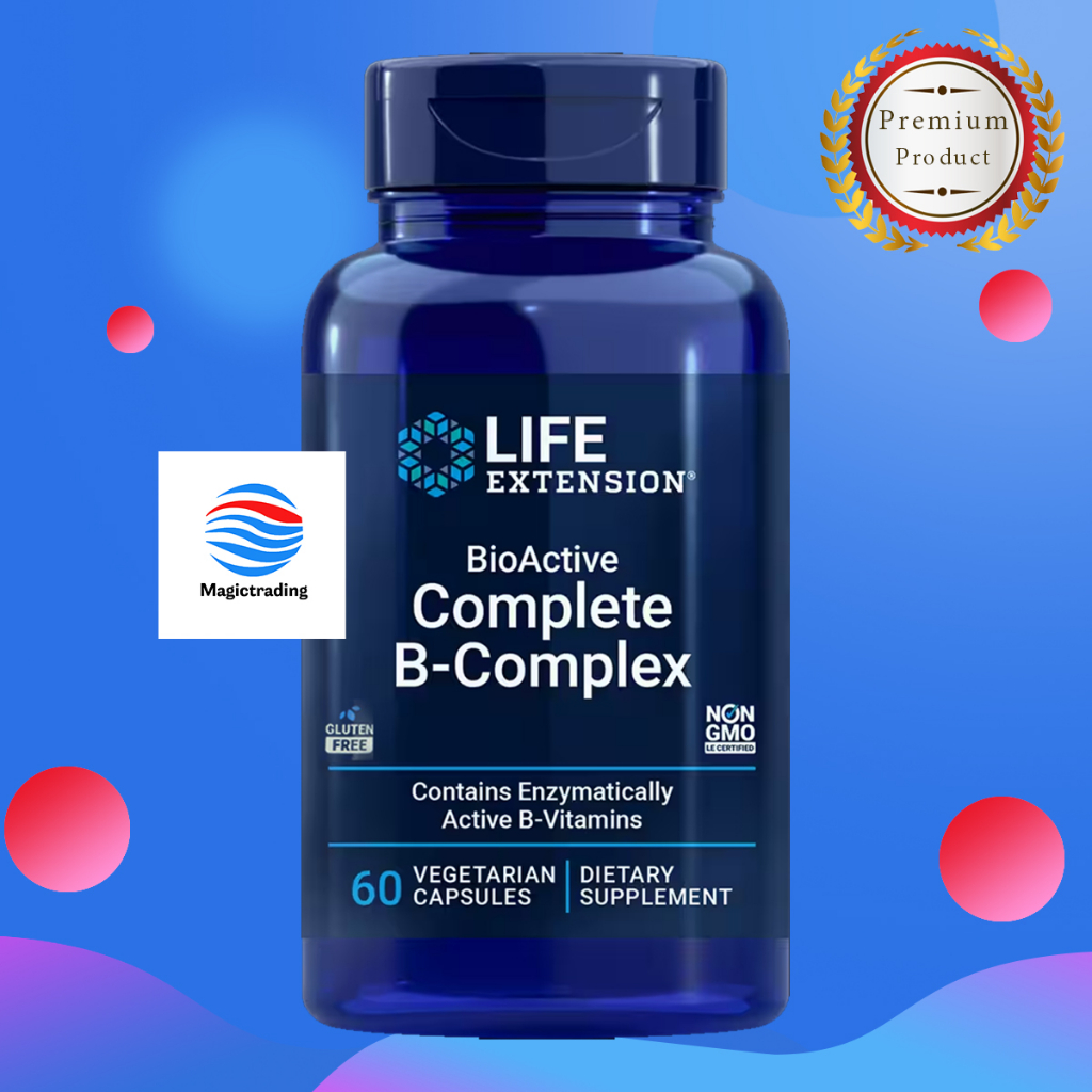 Life Extension BioActive Complete B-Complex / 60 vegetarian capsules ...