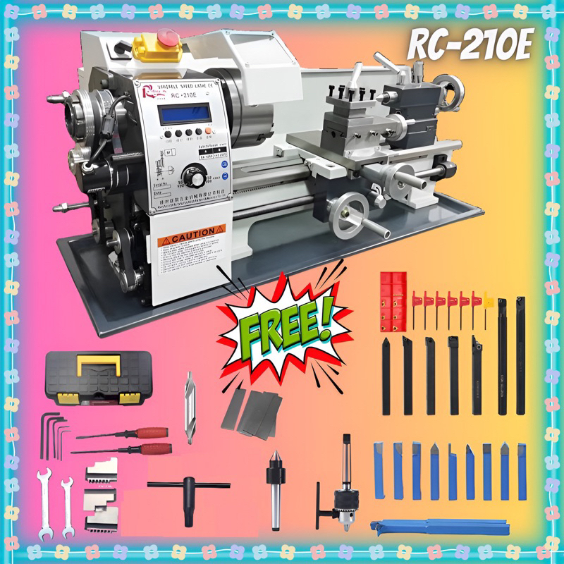 เครื่องกลึงขนาดเล็ก มีความแม่นยำสูง รุ่น CJ0618, RC210V, RC210E ...