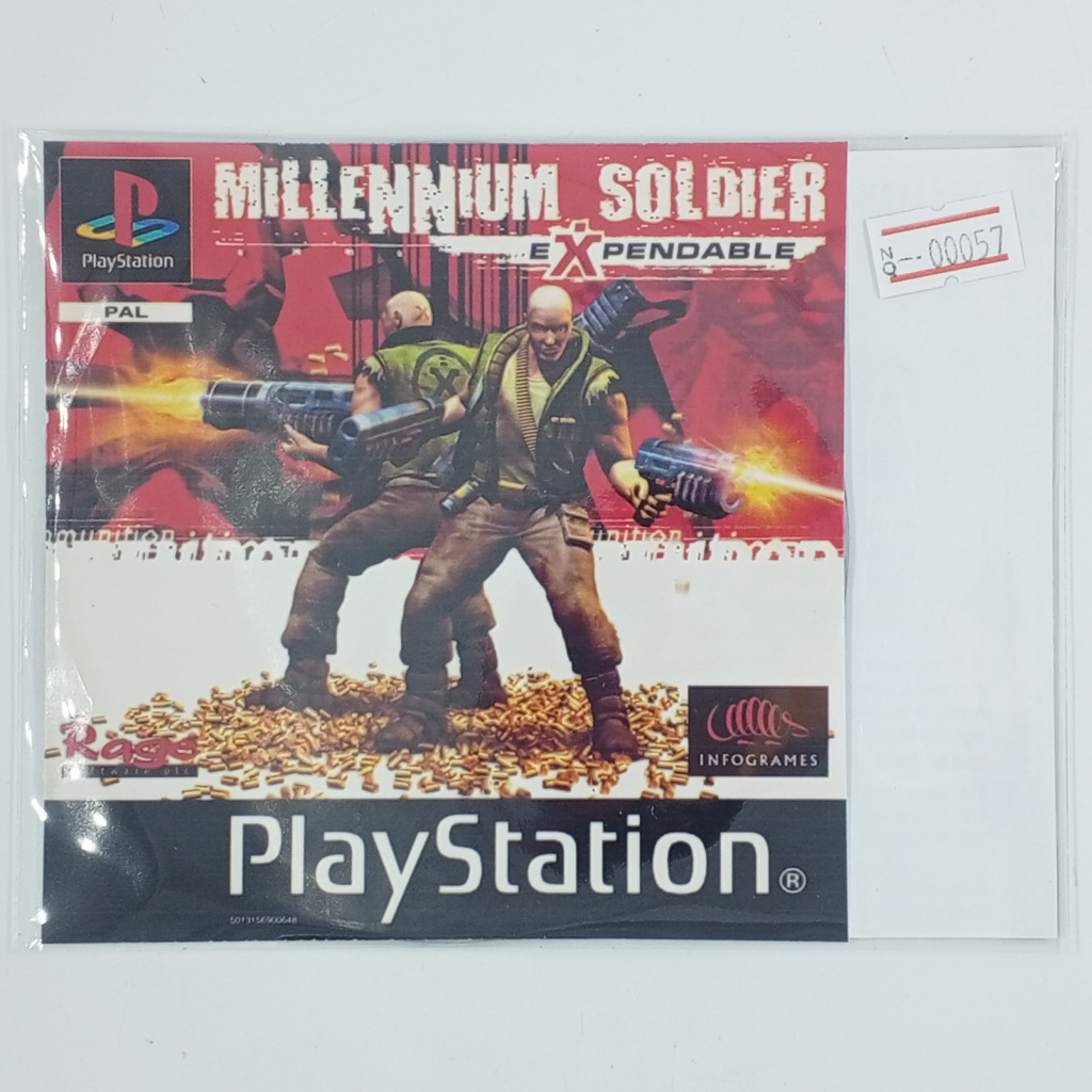 [00057] MILLENNIUM SOLDIER (EU) แผ่นเกมก็อปปี้ PS1 แผ่นเกมปั๊มโรงงาน ...