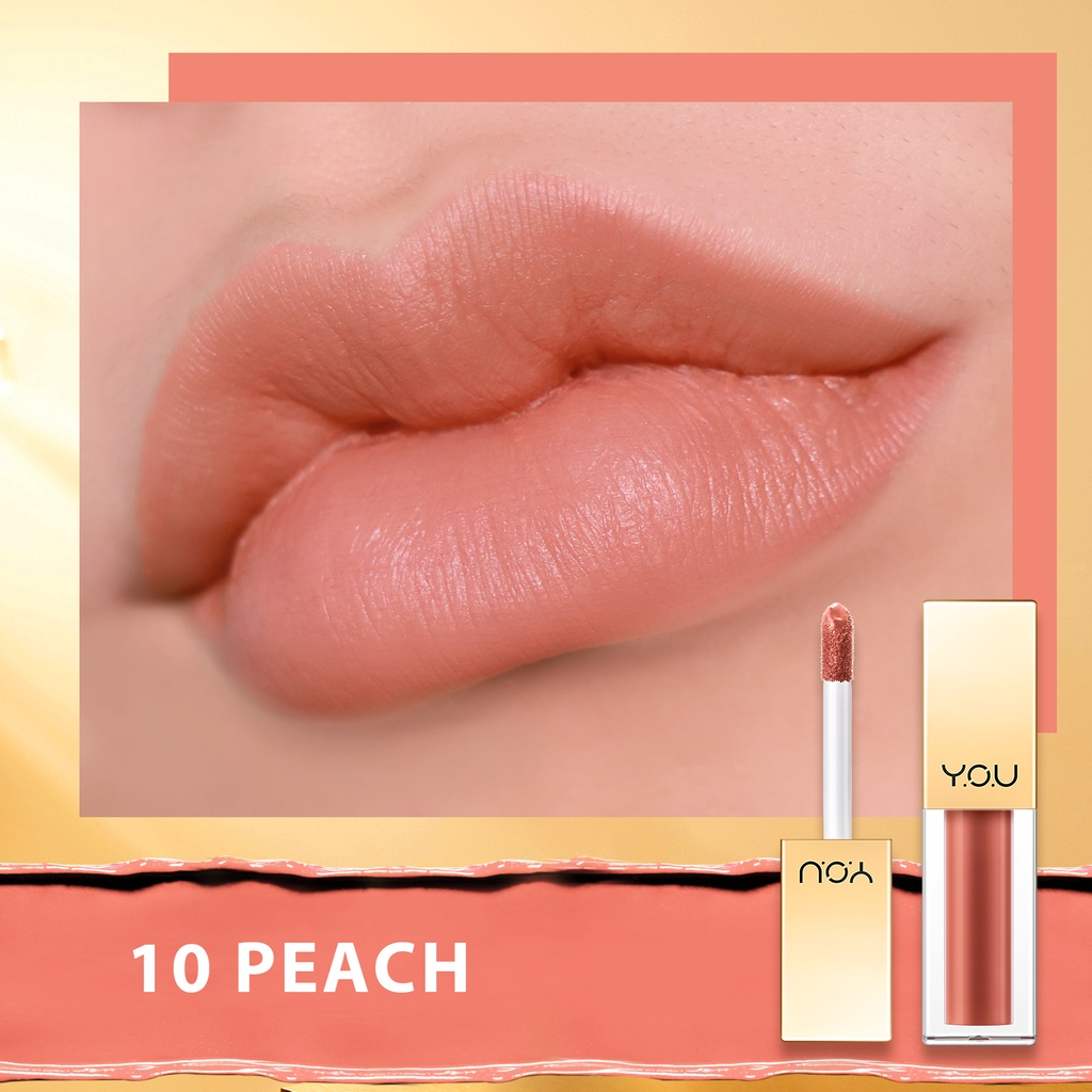 ถูกที่สุด YOU Rouge Velvet Matte Lip Cream (Shade01-22) เนื้อเนียน บาง ...