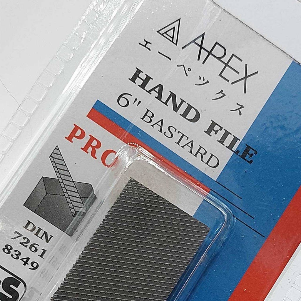 Apex Pro ตะไบแบนพร้อมด้าม ความยาวไม่รวมด้าม 6/8/10/12 นิ้ว ( Hand File ...