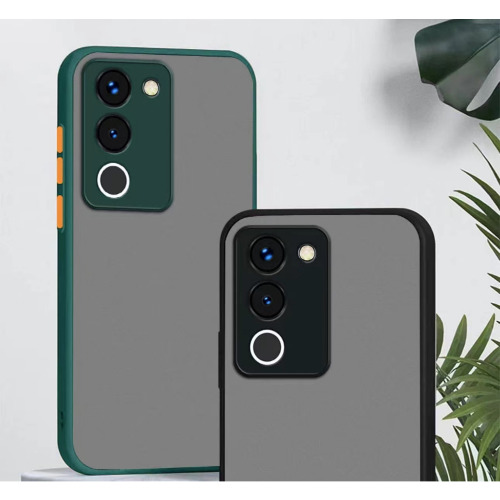 Case Vivo V29 5G เคสกันกระแทก ปุ่มสีผิวด้าน กันลอยกล้อง ขอบนิ่มหลังขุ่น ...