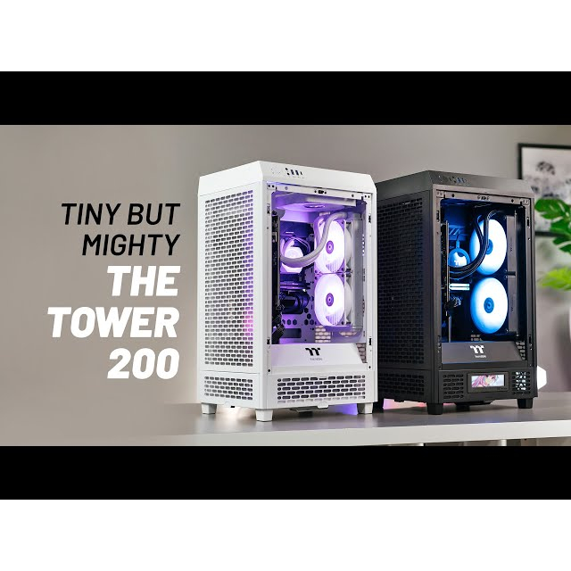 CASE (เคสมินิเกมมิ่ง) THERMALTAKE The Tower 200 Mini-ITX Chassis (CA ...