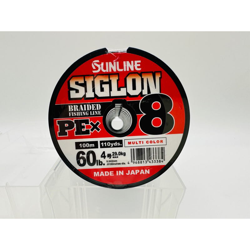 สาย Sunline Siglon Braided Fishing Line PEx8 / สาย PE Sunline Siglon ถัก 8 ม้วนละ 100 เมตร ...