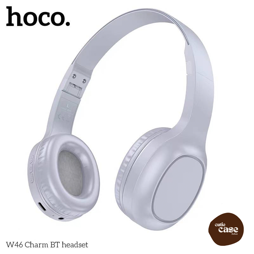 HOCO W46 หูฟังบลูทูธ Bluetooth 5.3 หูฟังครอบหู มินิมอล พับเก็บได้ แบตทน ...