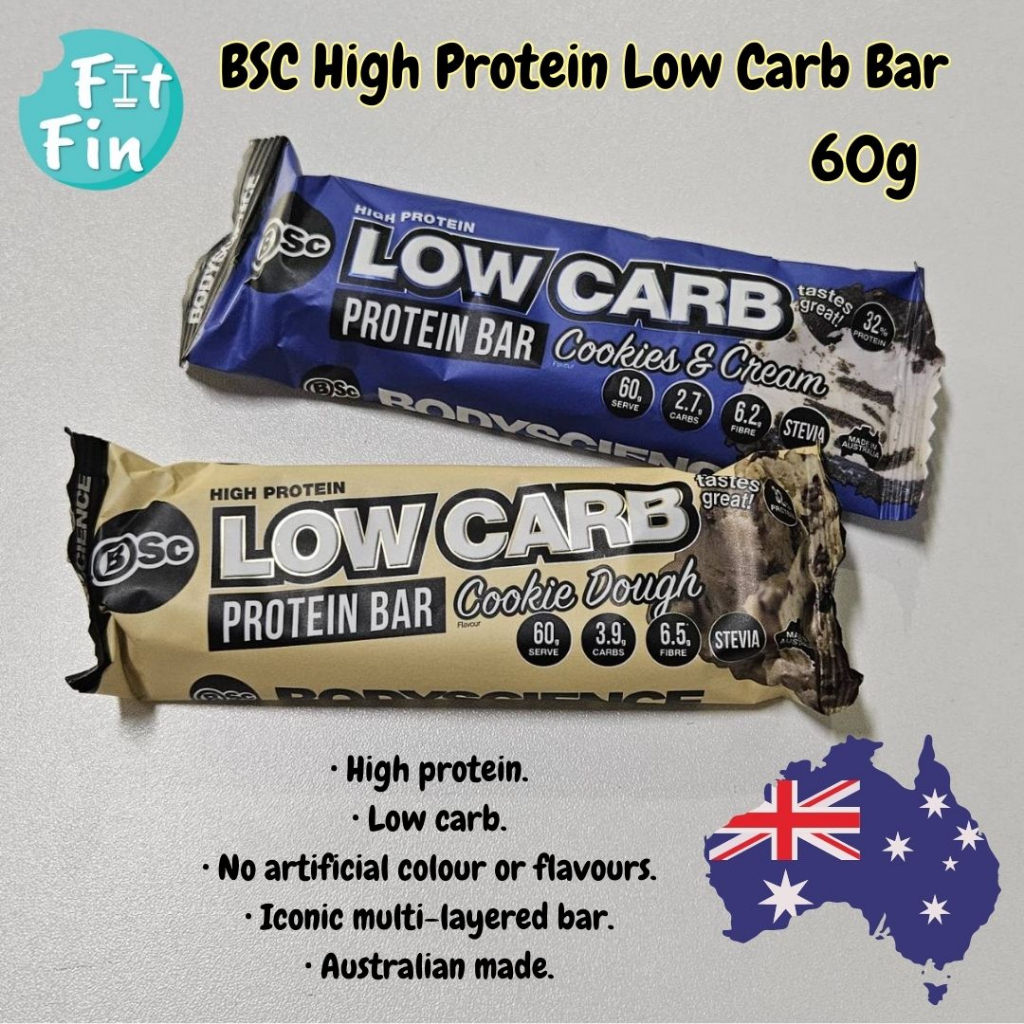 BSC High Protein Low Carb Bar ทุกรส 60g | Shopee Thailand