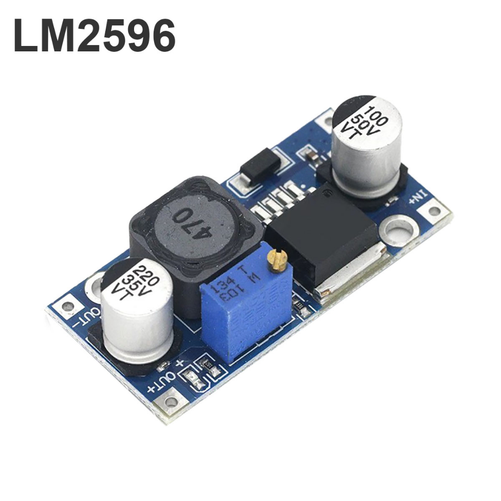 DIYsound LM2596 LM2596HVS DC-DC Step Down Module โมดูลลดแรงดัน บอร์ดปรับแรงดันไฟ Buck Converter ...
