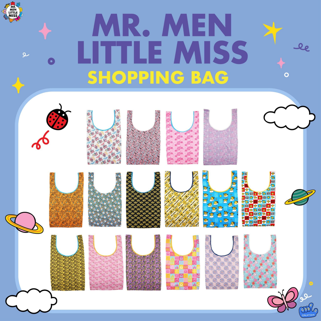 Shopping Bag Collection 1 (Mr.men and Little miss) | Shopee Thailand
