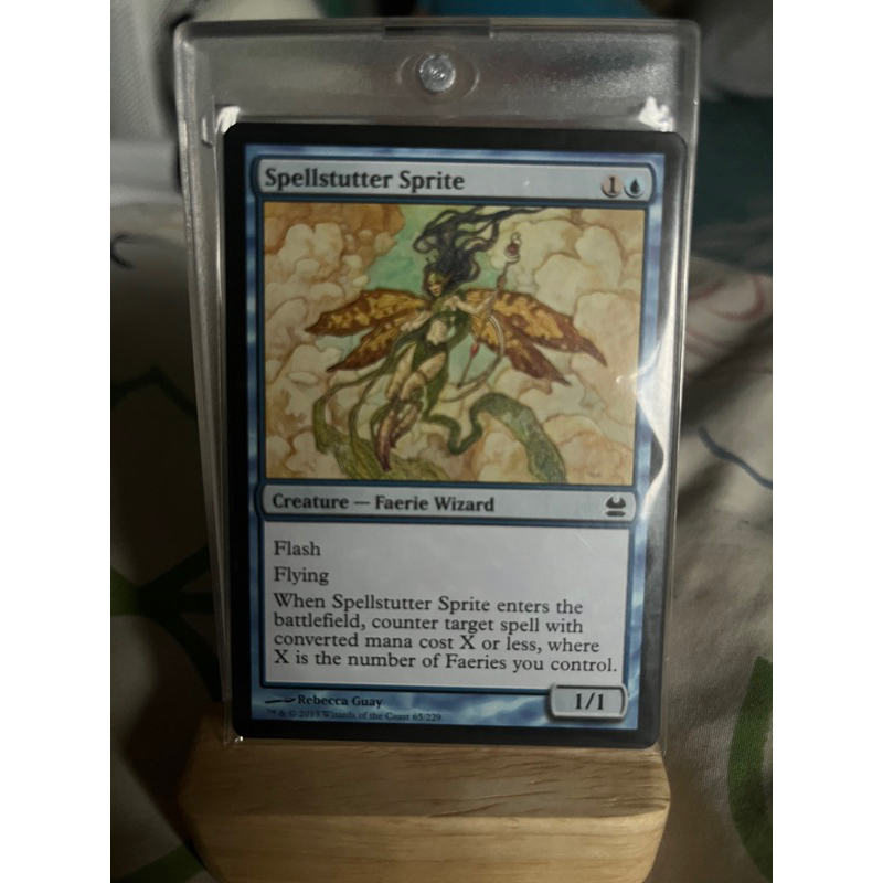 การ์ด MTG Spellstutter Sprite Blue Magic the gathering EDH รุ่น MM1 ...