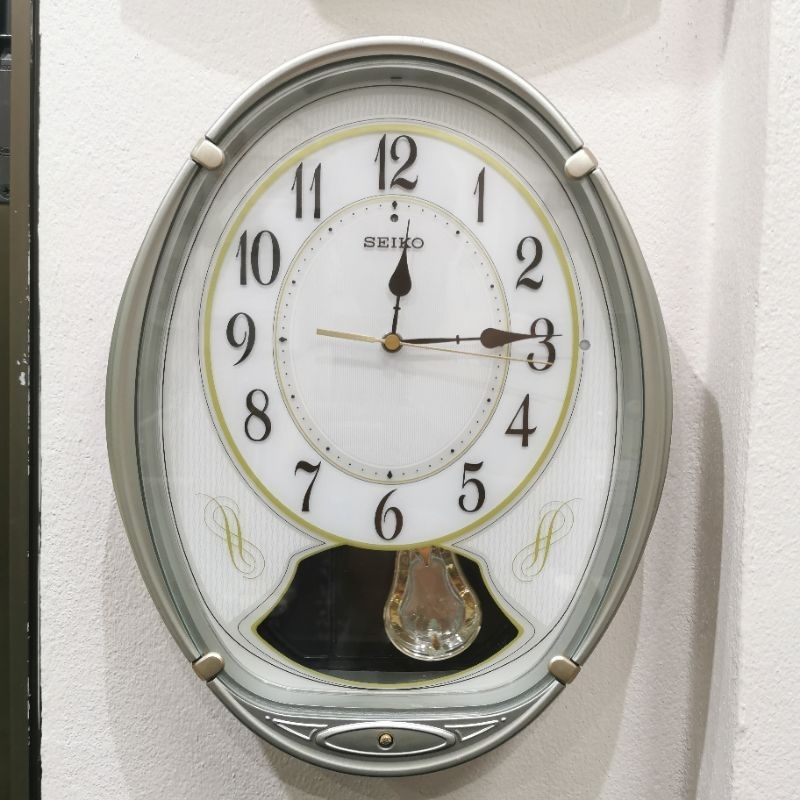 นาฬิกา Seiko AM807M เสียงดนตรีทุกชั่วโมง 6 เพลง | Shopee Thailand