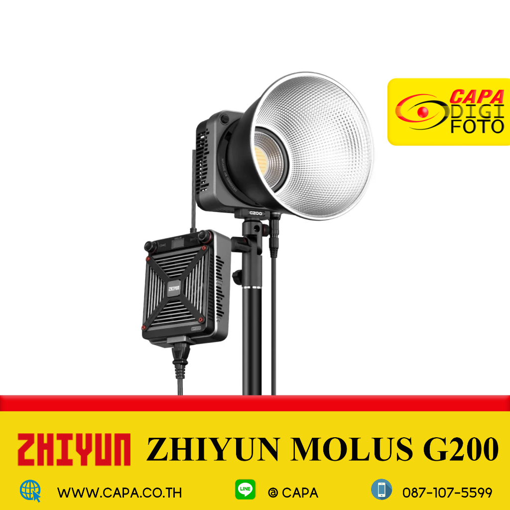 Zhiyun MOLUS G200 COB Bi-Color ประกันศูนย์ไทย LED Light | Shopee Thailand