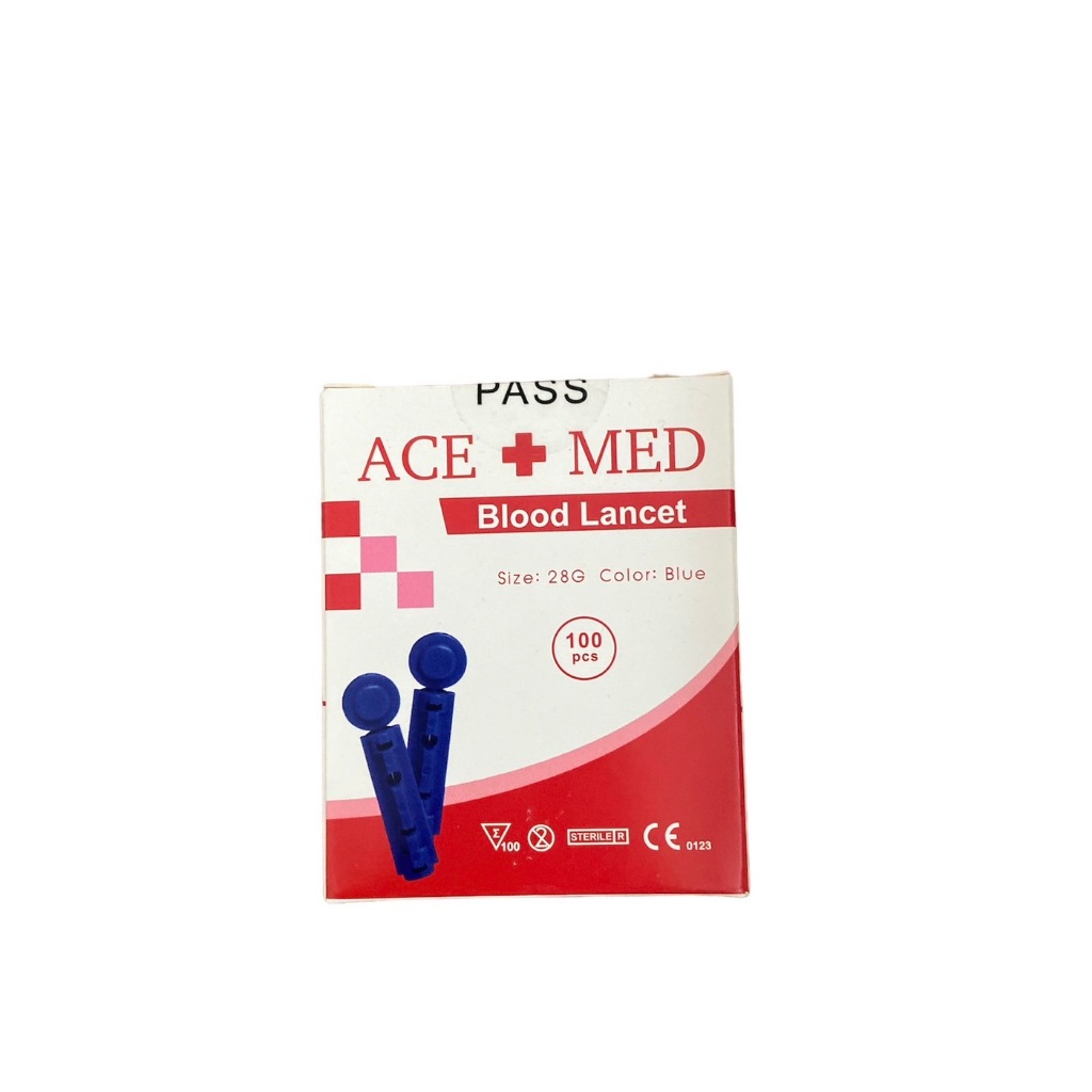 ACE-MED เข็มเจาะปลายนิ้ว BLOOD LANCET 100 อันต่อกล่อง และปากกาเจาะปลายนิ้ว | Shopee Thailand