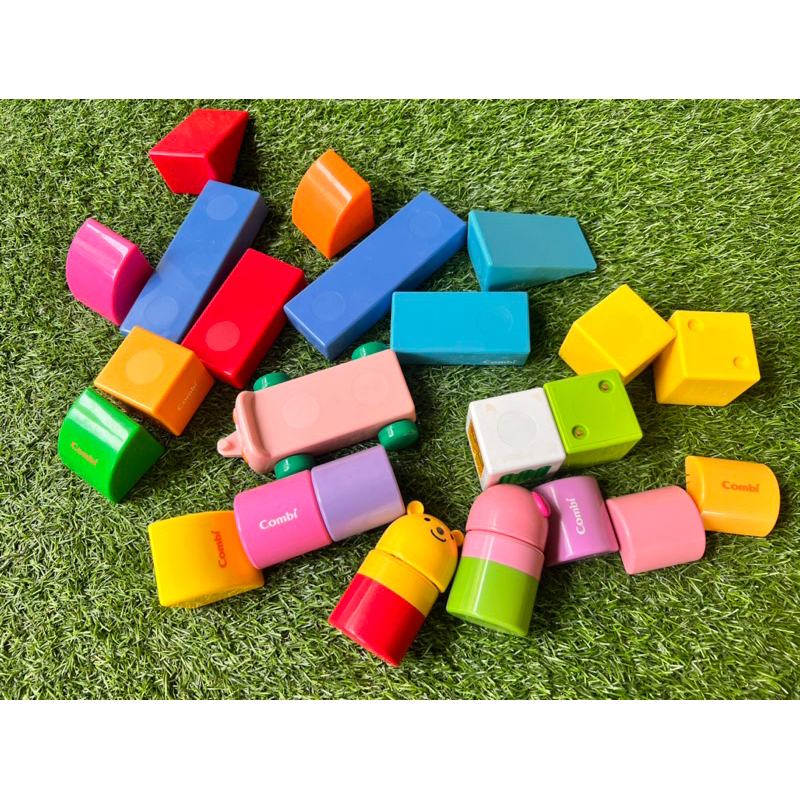 Combi magnetic blocks บล็อกต่อแม่เหล็กของเล่นเสริมพัฒนาเด็ก 25 ชิ้น มือ ...