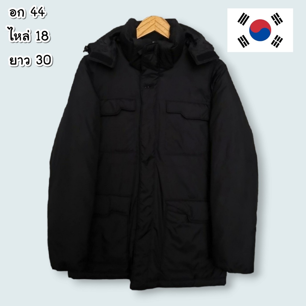 เสื้อกันหนาวแบรนด์แท้ ขนเป็ด และโพลีเอสเตอร์ กันหนาว ติดลบ สภาพดี ...