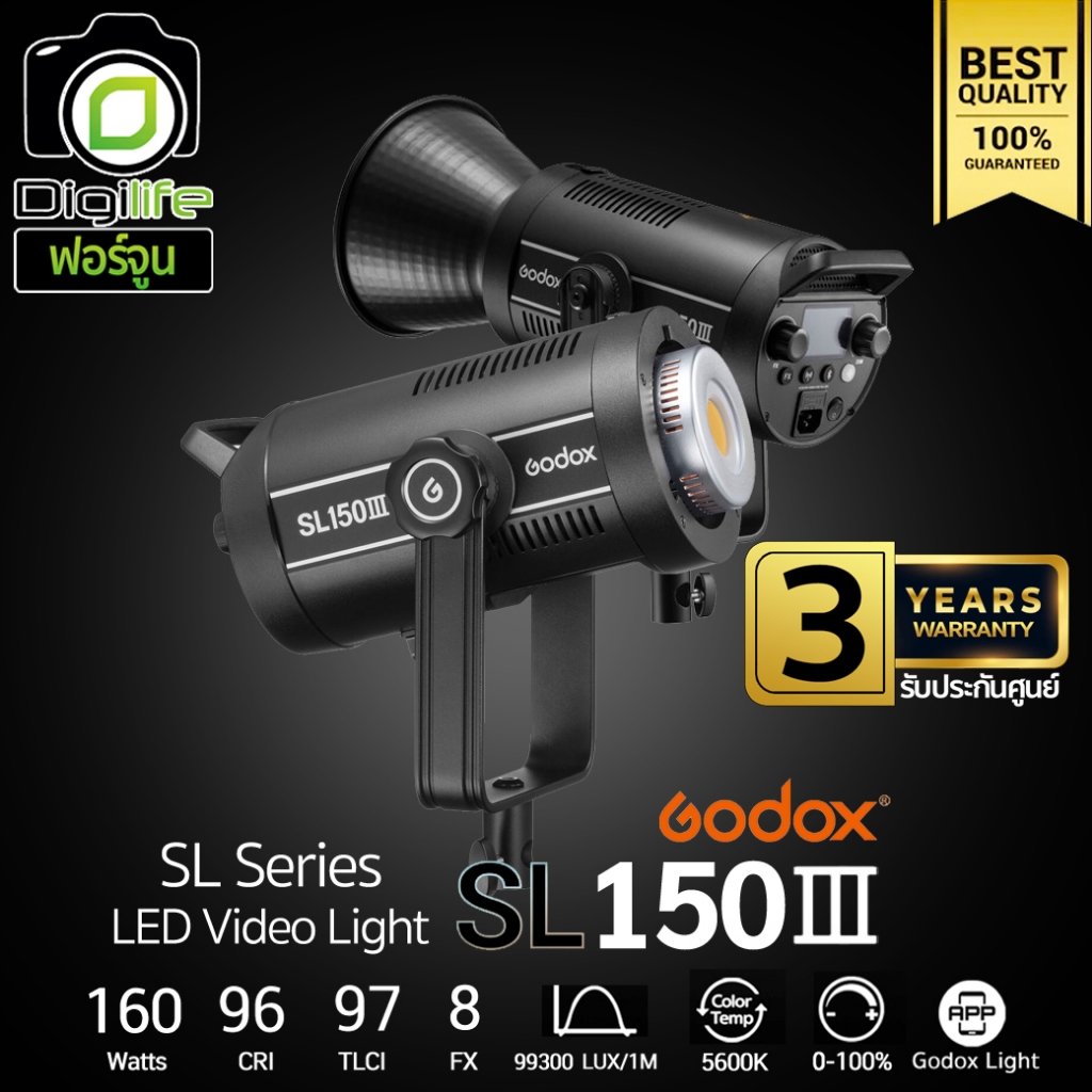 Godox LED SL150III 160W 5600K White Ver. Bowen Mount - รับประกันศูนย์ ...