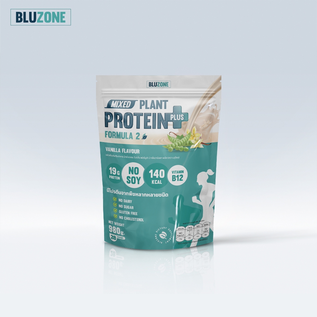 Mixed Plant Protein Plus (โปรตีนพืช) แบบถุง ขนาด 980g. (28 scoops) | Shopee Thailand