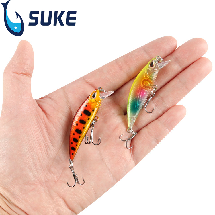 SUKE เหยื่อตกปลา เหยื่อปลอม เหยื่อตกปลาพลาสติก 3D 5 กรัม 5 ซม. พร้อมตะขอ 2 ชิ้น | Shopee Thailand