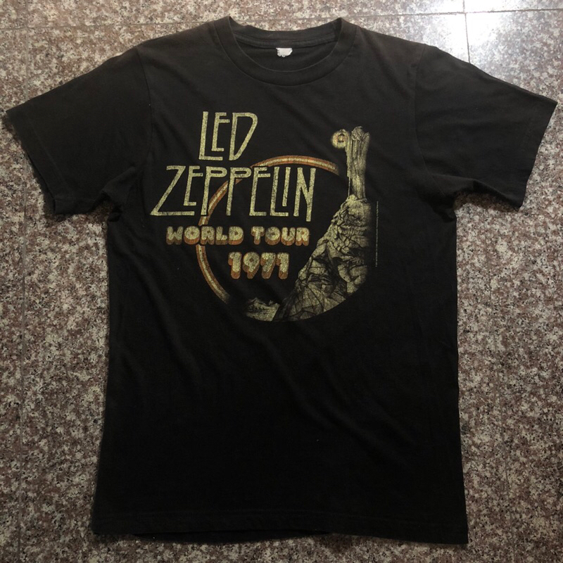 vtg.T-Shirt เสื้อวง LED ZEPPELIN WORLD TOUR 1971 2007 100% COTTON ...