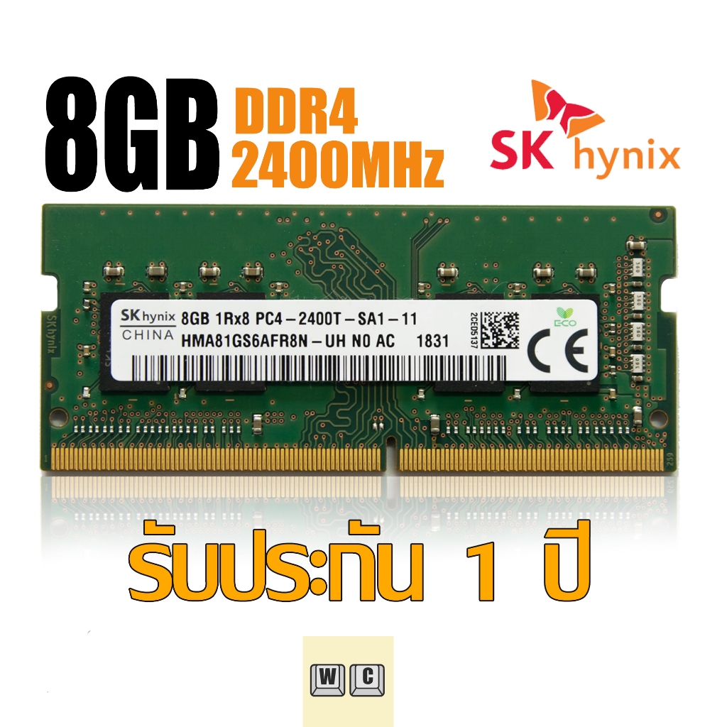 Ram Notebook 8GB DDR4 2400 SK Hynix | Shopee Thailand