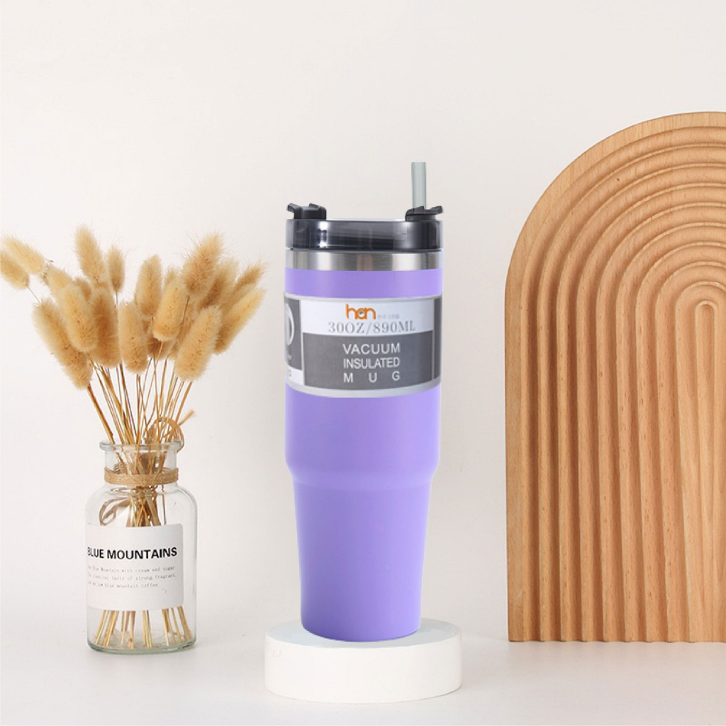 HAN แก้วเก็บความเย็น 30oz 890ml สแตนเลสแท้ รับประกันไอน้ำไม่เกาะแก้ว ขนาด 30ออนซ์ พร้อมส่งจากไทย ...