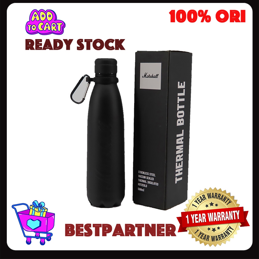 MARSHALL THERMOS WATER BOTTLE-ขวดน้ำมาร์แชล | Shopee Thailand