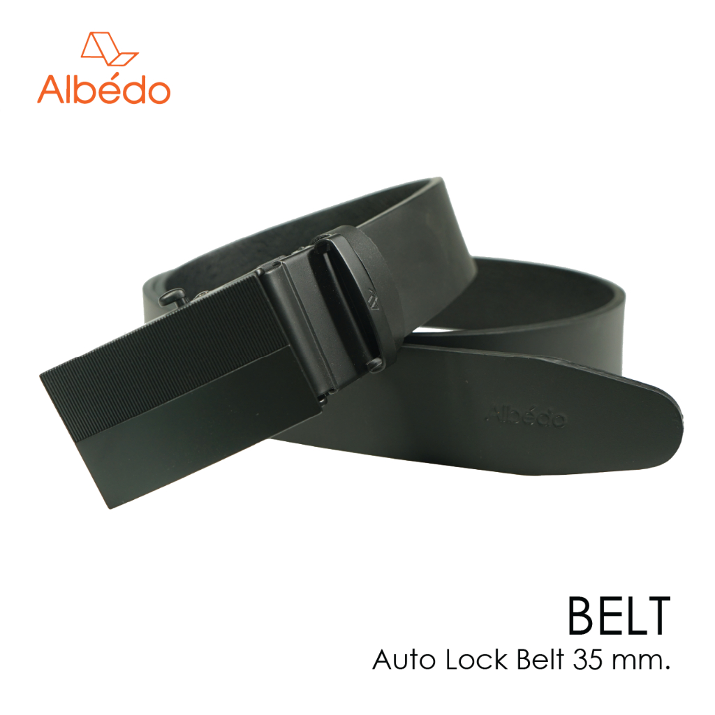 [Albedo] AUTO LOCK BELT 35 MM. เข็มขัดหัวออโต้ล็อค หนังแท้ - ABMI03199 ...