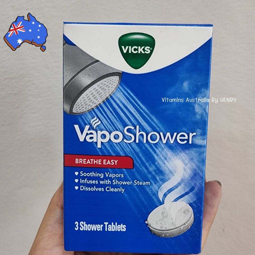 Vicks VapoShower ใช้วางในห้องน้ำขณะอาบน้ำ หอมสดชื่นเหมือนซาวน่า หายใจ ...