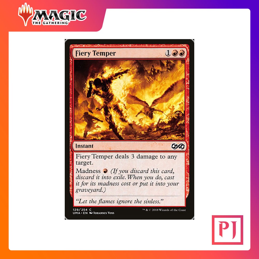 [MTG] Fiery Temper [UMA] [RED] [COMMON] [NORMAL] [ENG] (การ์ดเมจิค ...