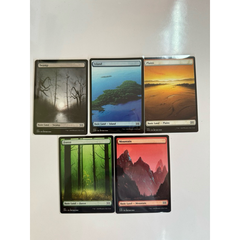 Magic The Gathering Basic Land Full art ชุด Double Master | Shopee Thailand