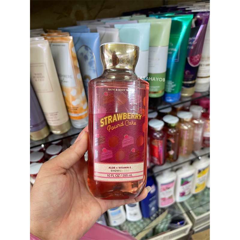 Bath and Body Works Strawberry Pound Cake Shower Gel 295ml. ของแท้100% | Shopee Thailand