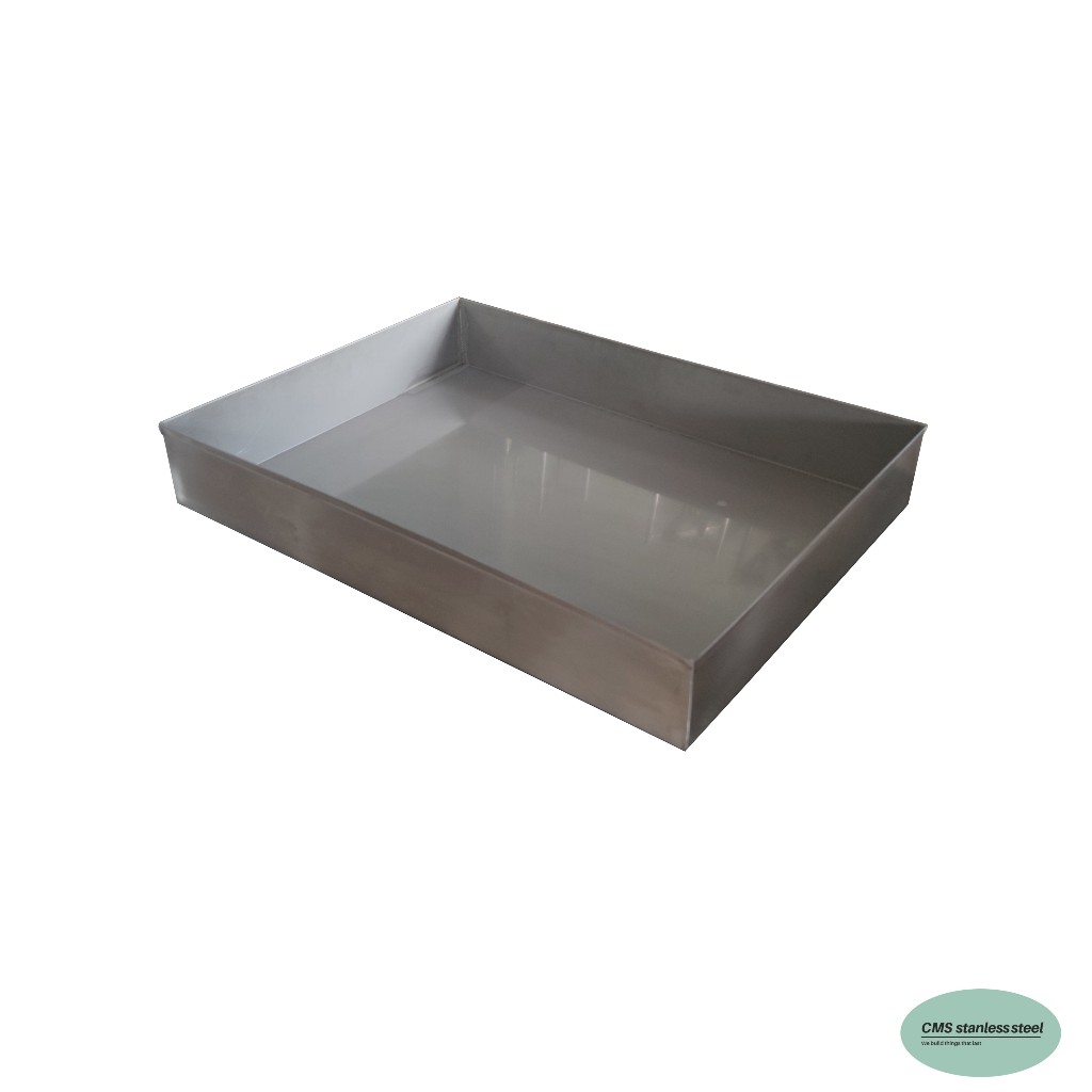 CMS กระบะซีฟู้ด stainless steel tray ถาดสเตนเลส ขนาด50*68ซม.สูง10ซม. ...