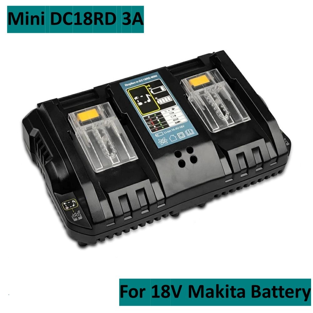 แท่นชาร์จคู่ DC18RD-MINI 2 ports For Makita 14.4-18v Power Tools ...