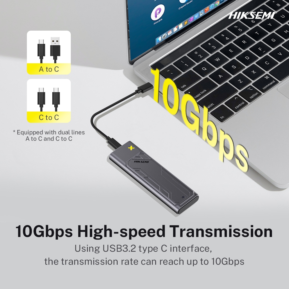 ⚡️กล่องใส่เอ็มดอททู⚡️HIKSEMI รุ่น (MDS1, MDC1) M.2 SATA NVME Enclosure ...