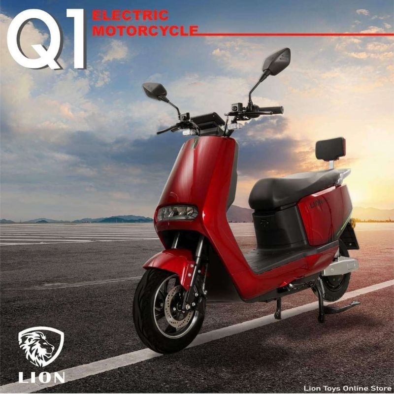 [รถมอเตอร์ไซค์ไฟฟ้า] LION EV รุ่น Q1 ความเร็ว 75 km/hr | Shopee Thailand