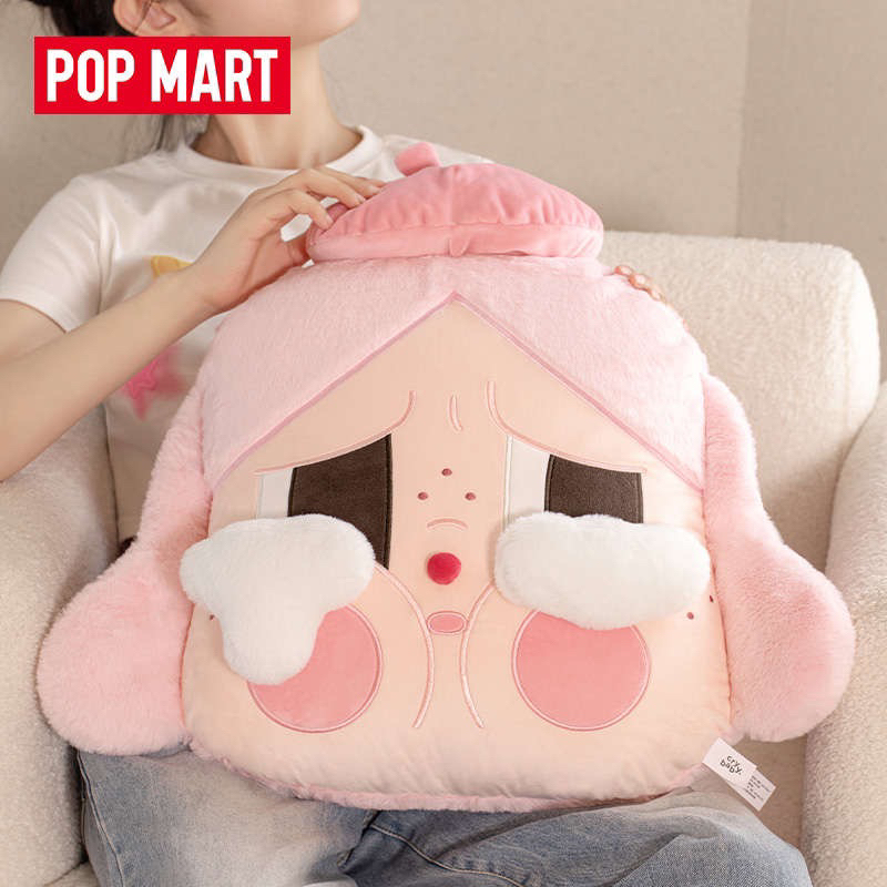 (พร้อมส่ง) หมอนพิง Crybaby pink pillow จาก Popmart แท้ลิขสิทธิ์แน่นอน ...