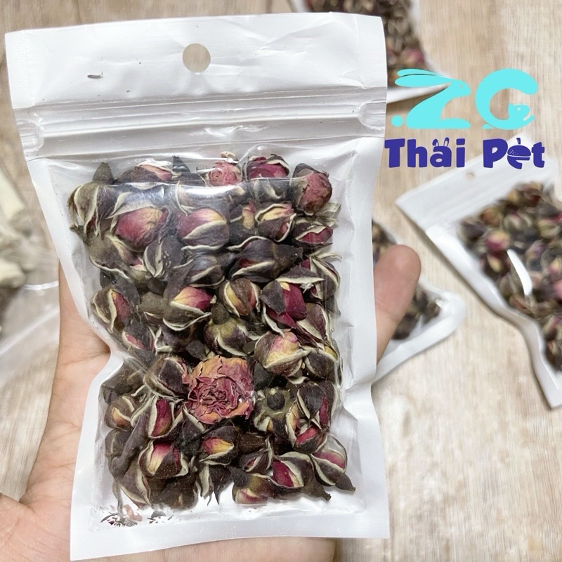 [ZC] ดอกกุหลาบจิ๋วแห้ง Rose 🌹ดอกไม้แต่งกรงสำหรับสัตว์เลี้ยง สามารถทาน ...