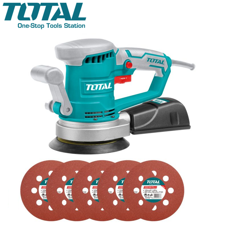 TOTAL เครื่องขัดกระดาษทรายกลม 450 วัตต์ 6 นิ้ว 150 มม. รุ่น TF2041506 ...