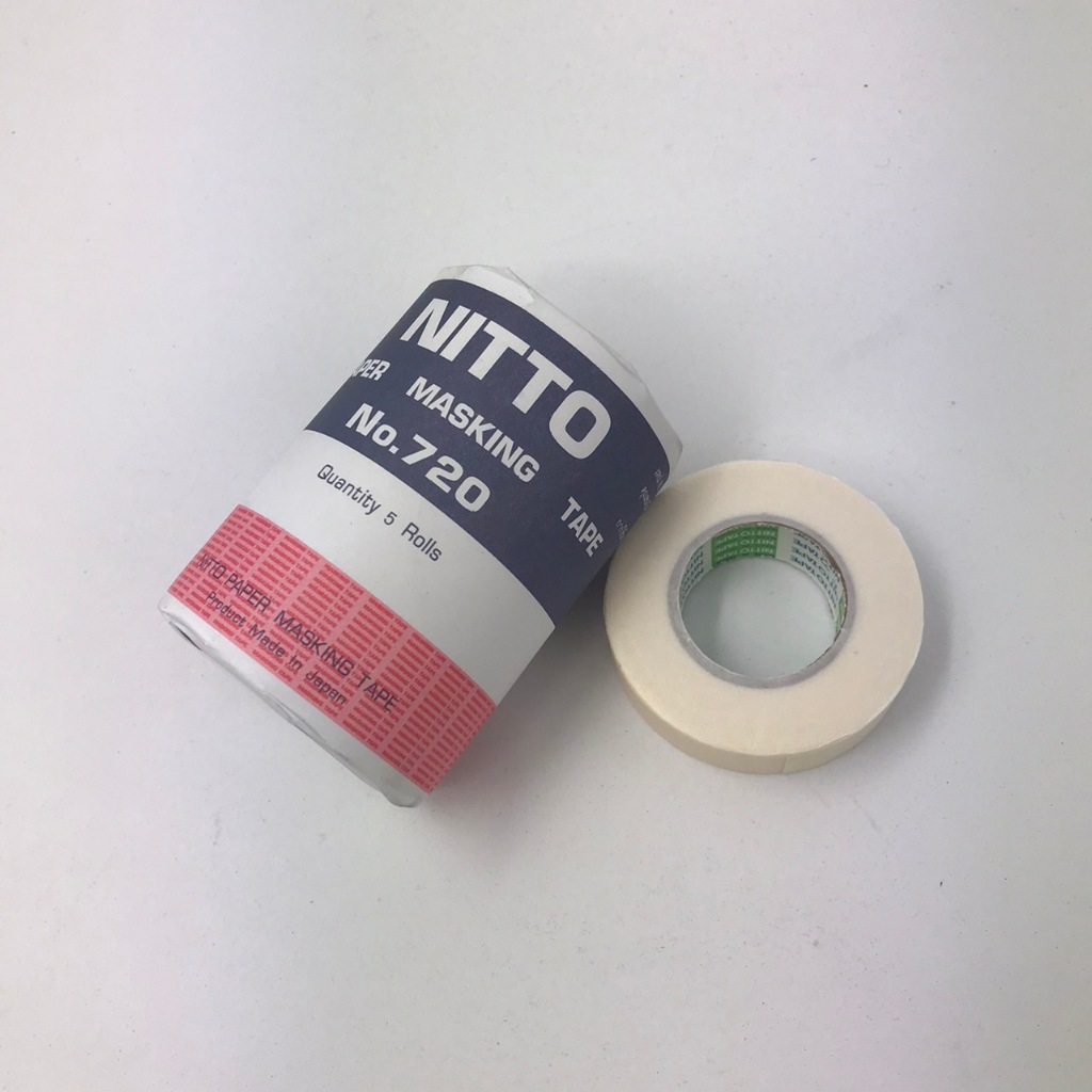 เทปนิตโต(NITTO)PAPER MASKING TAPE NO.720(18MM*18M) | Shopee Thailand