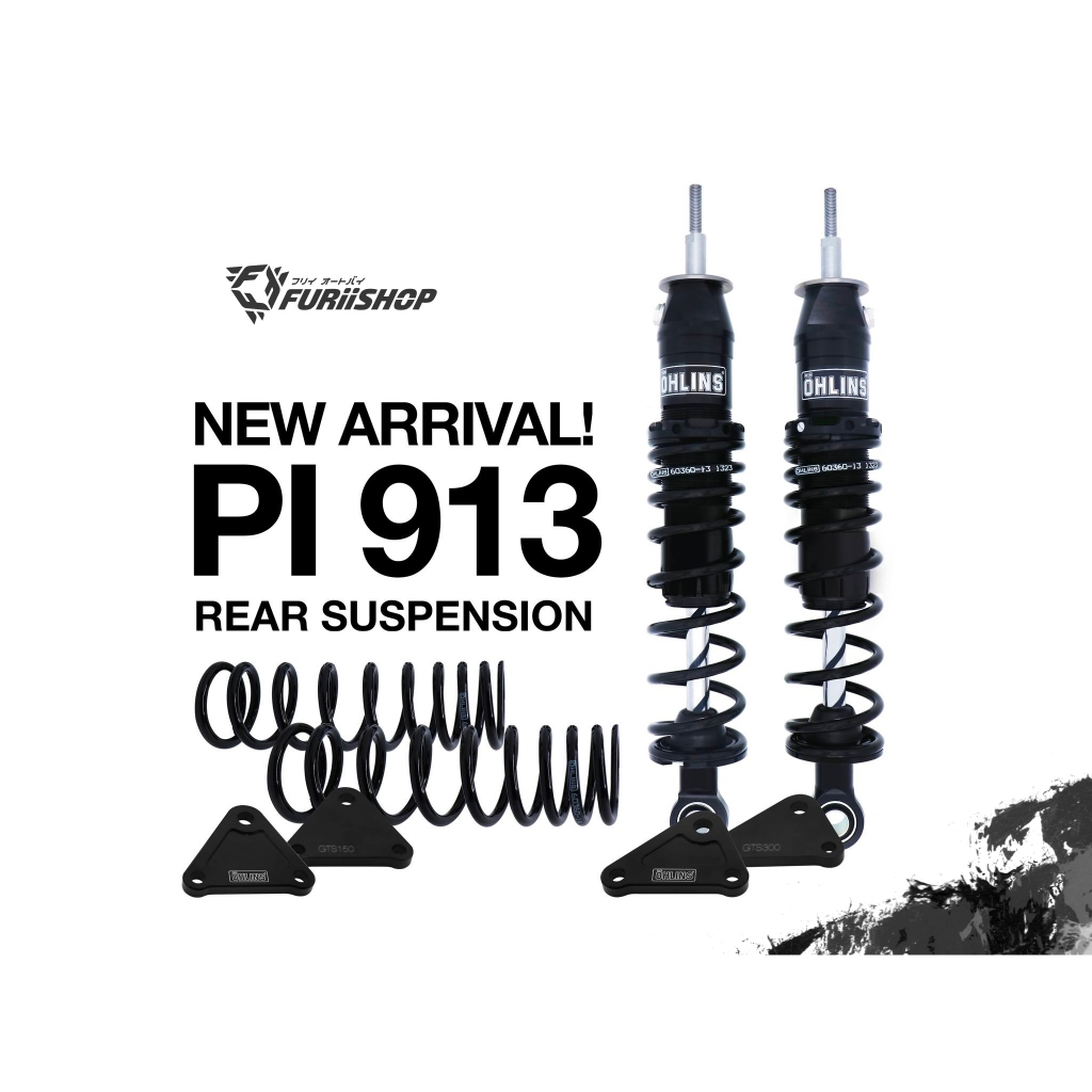 โช๊คหน้า-หลัง ohlins Black Line PI 911 / PI 913 For Vespa GTS 150-300 ... โช๊คหน้า-หลัง ohlins Black Line PI 911 / PI 913 For Vespa GTS 150-300 ...
