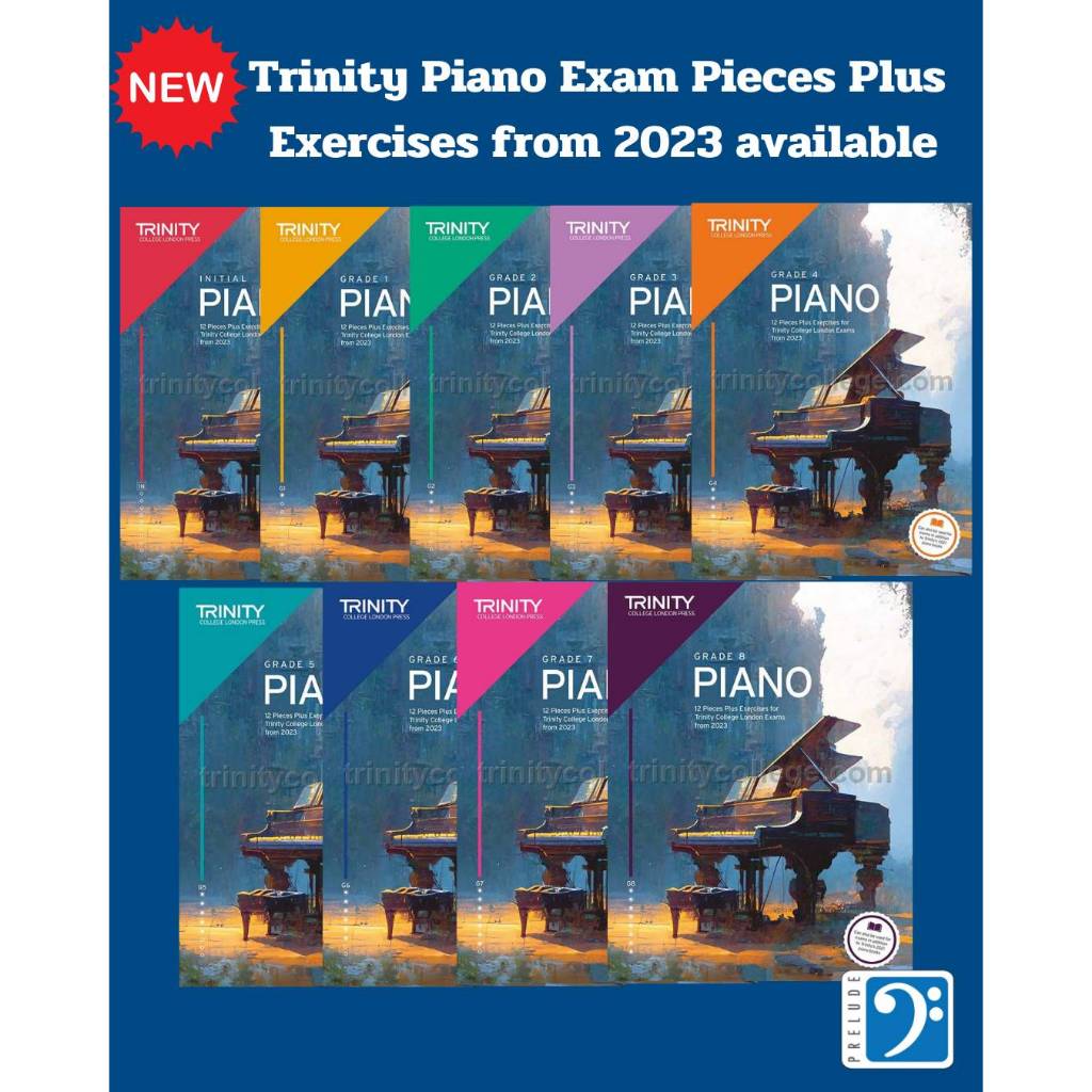 (NEW)Trinity Piano Exam Pieces Plus Exercises from 2023: Grade In-8 ...