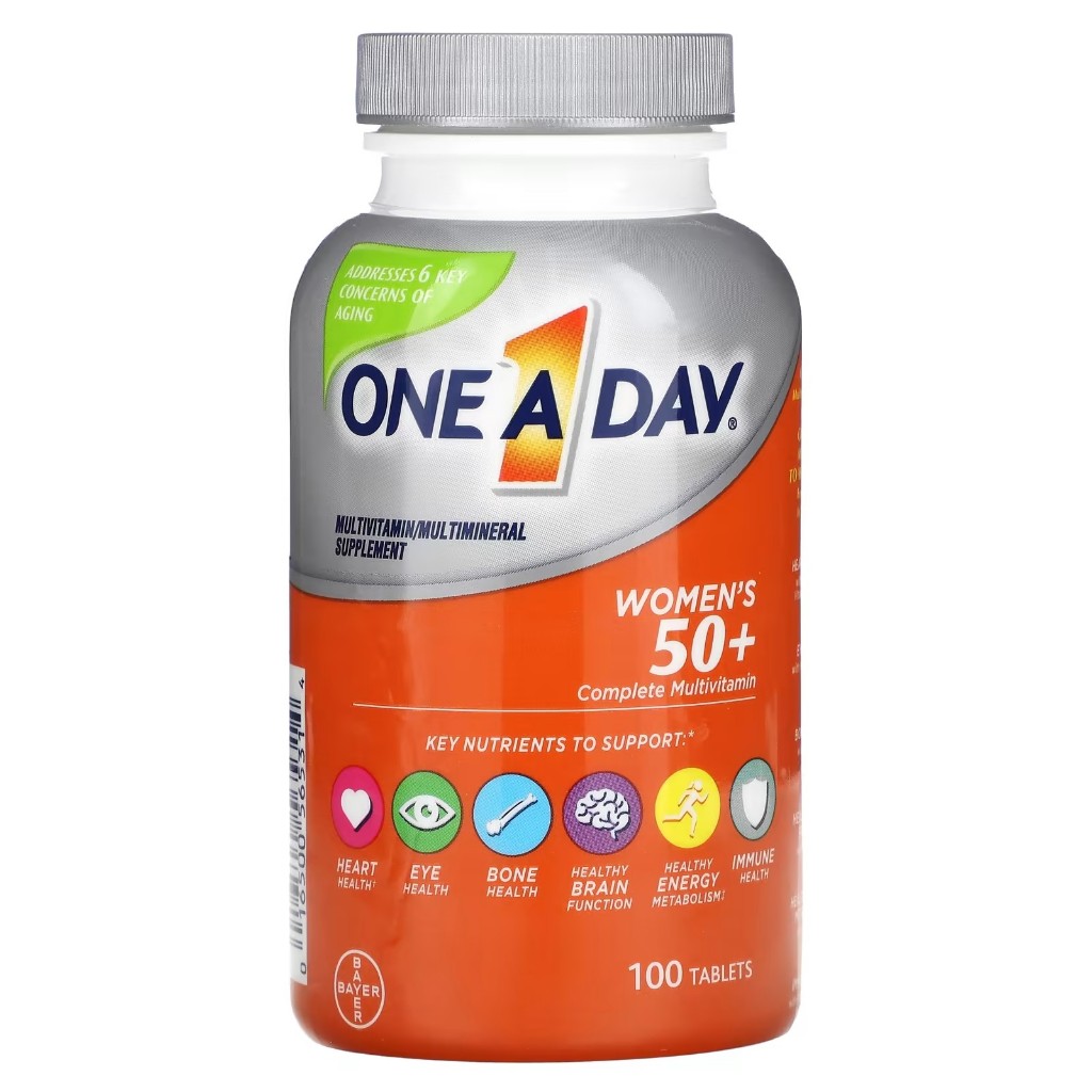 One-A-Day, วิตามินรวมสูตรครบถ้วนสำหรับผู้หญิงวัย 50+ บรรจุ 100 เม็ด ...