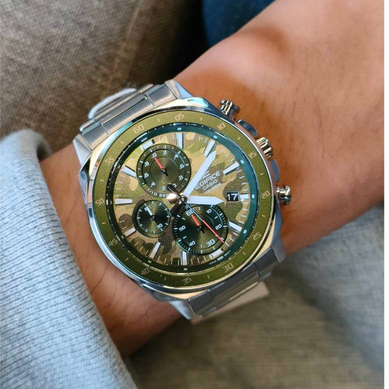 นาฬิกา ผู้ชาย EDIFICE casio แท้ รุ่น EFV-600D-3CV รับประกัน 1 ปี | Shopee Thailand