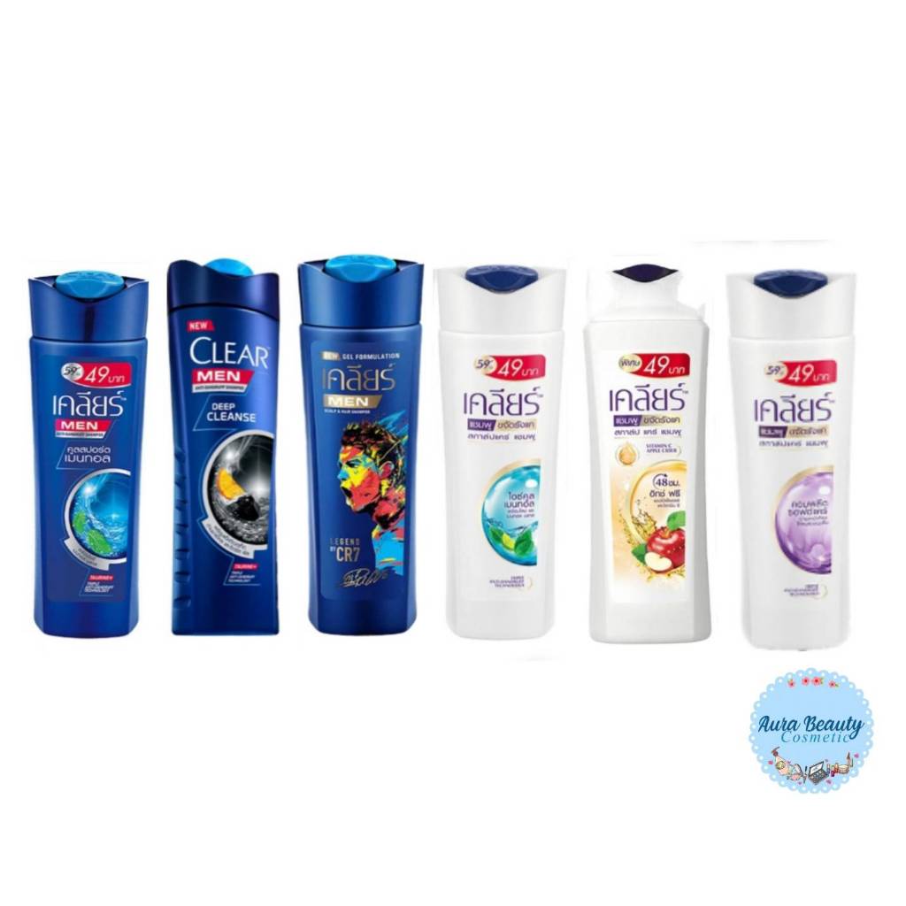 📍 (1ขวด) Clear Shampoo 120-145 ml. เคลียร์ แชมพู | Shopee Thailand