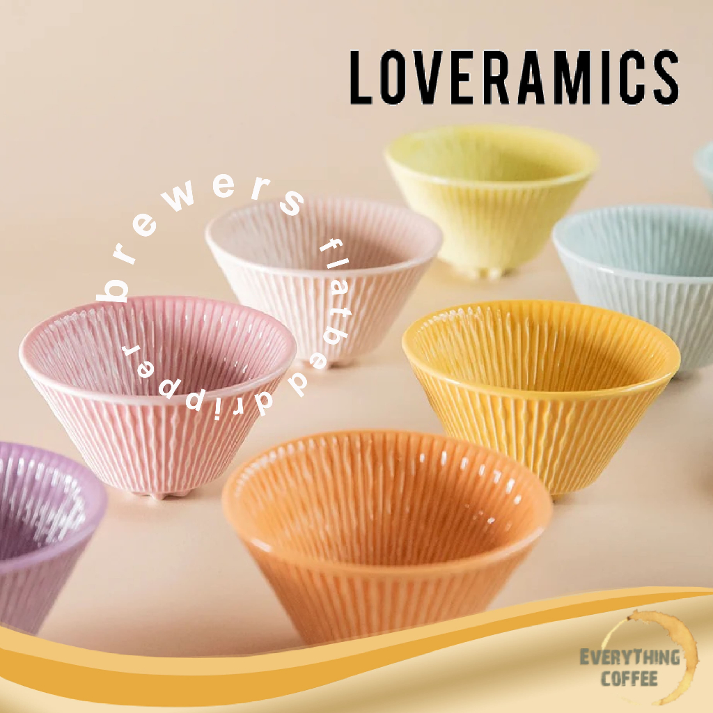 LOVERAMICS Brewers Flatbed Coffee Dripper🌈กรวยดริปกาแฟ | Shopee Thailand