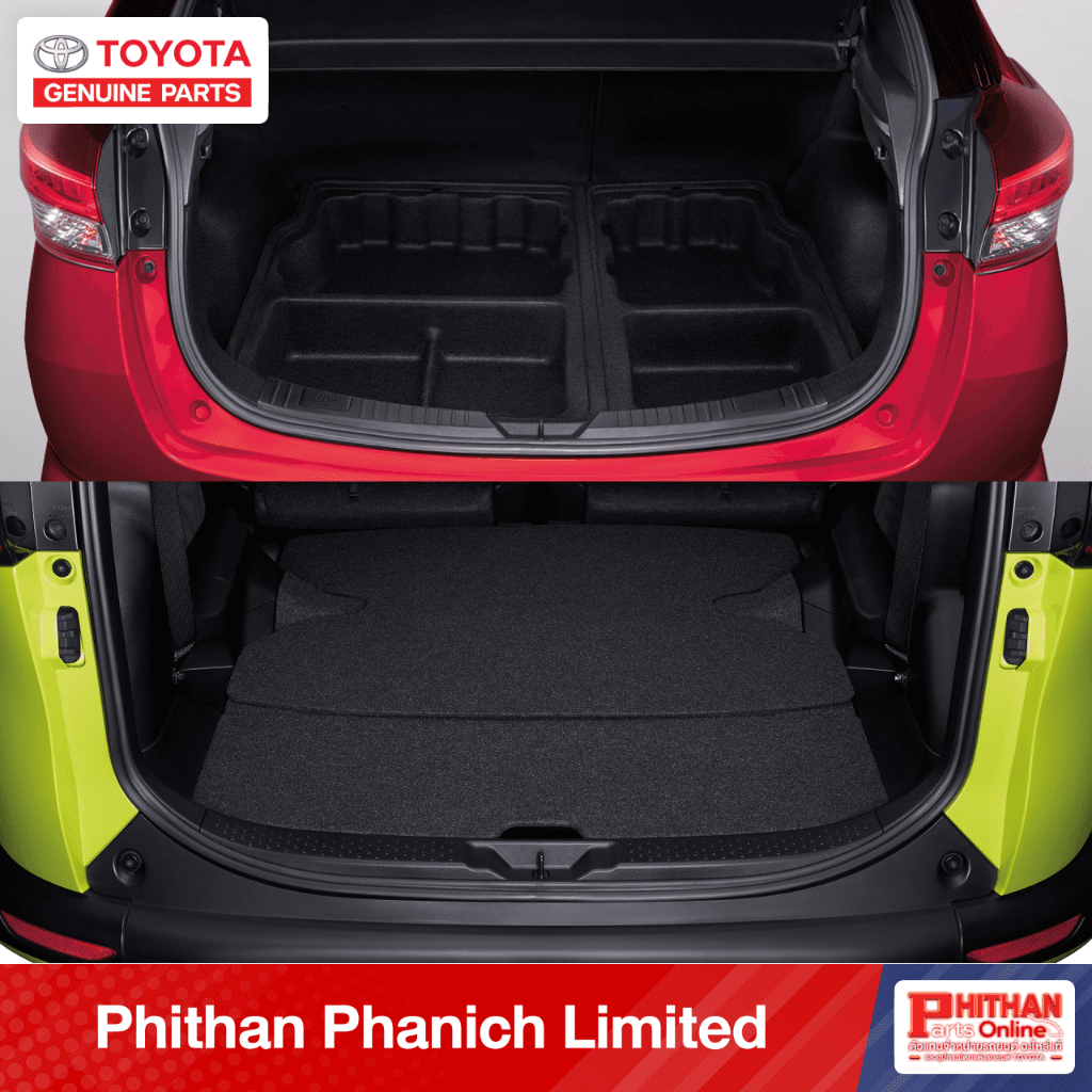 ถาดเก็บของท้ายรถ แผ่นรองพื้นเรียบ แผ่นยางปูพื้น โตโยต้า Trunk Organizer ...