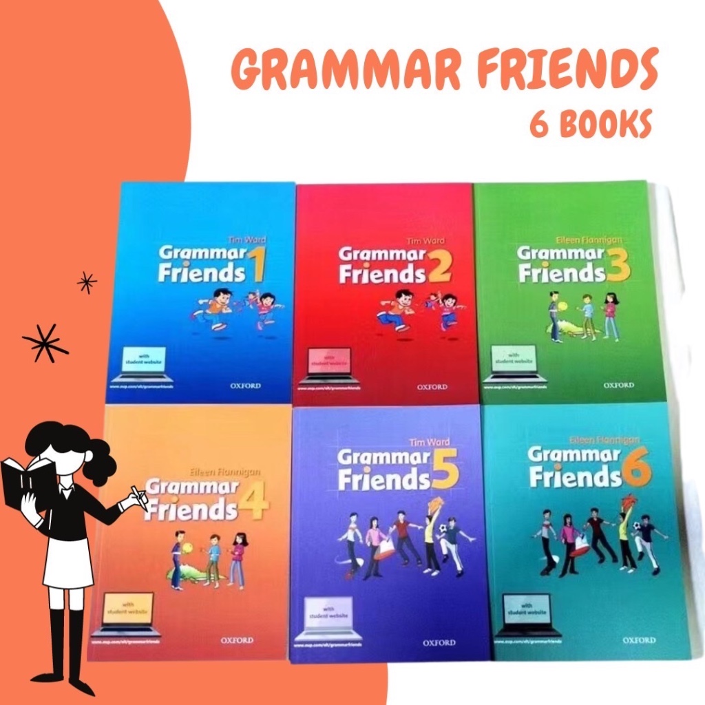 Grammar Friends (ชุด 6 เล่ม) หนังสือ แบบฝึกหัด workbook grade1-6 | Shopee Thailand