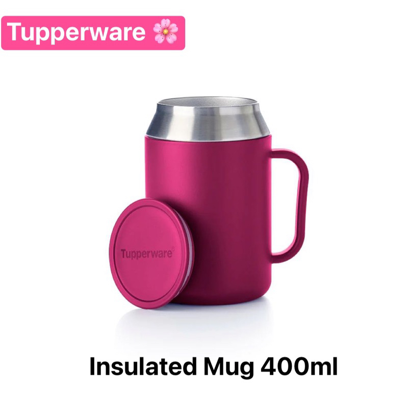 แก้วน้ำร้อน Tupperware รุ่น Insulated Mug (1) 400ml | Shopee Thailand